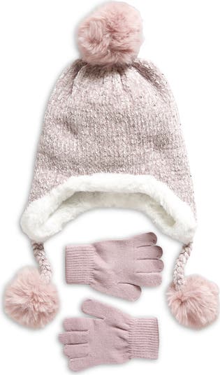 Capelli New York Kids' Faux Fur Lined Hat & Gloves Set | Nordstromrack