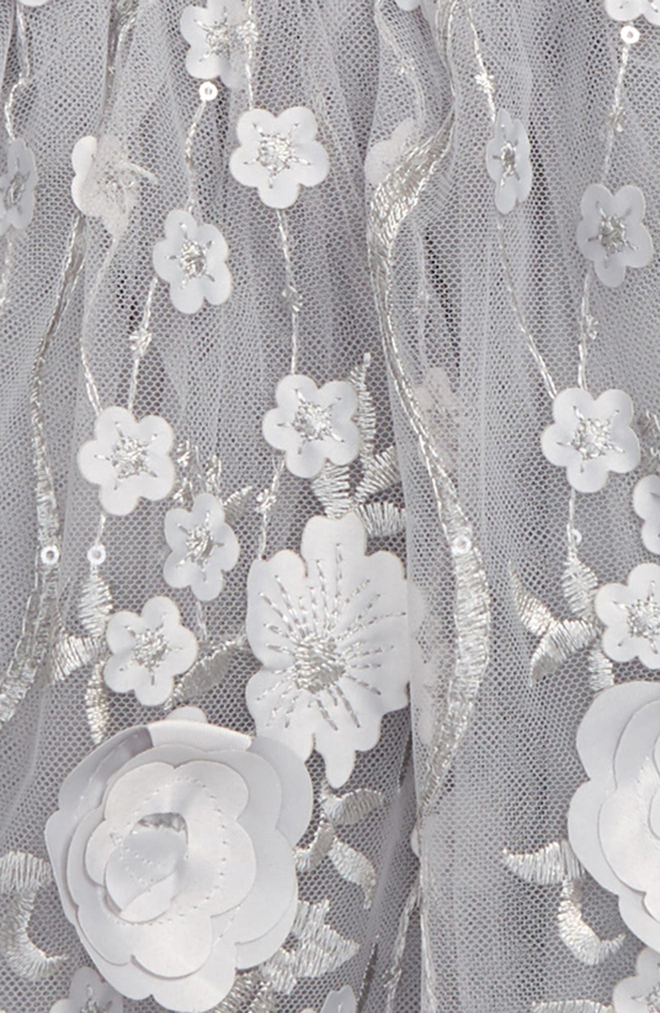 Floral Appliqué Scalloped Tulle Dress (Women) | Nordstromrack