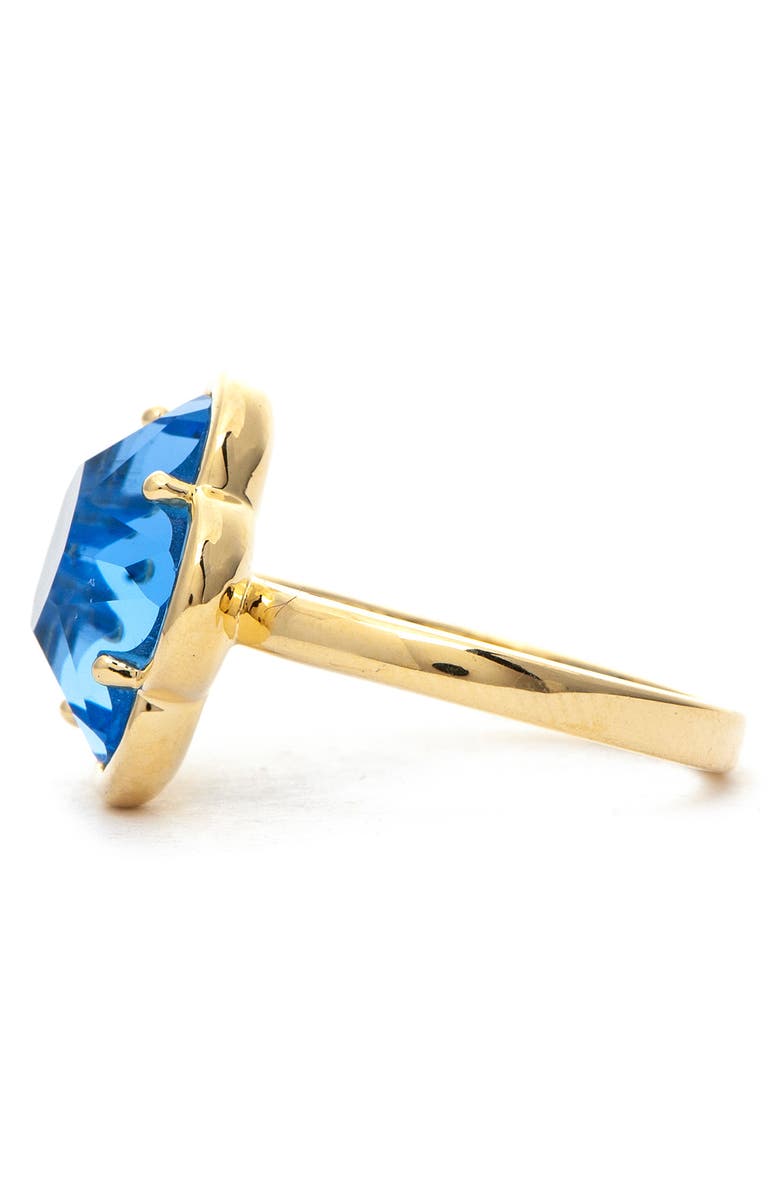 RIVKA FRIEDMAN 18K Gold Clad Crystal Clover Ring - Size 6 | Nordstromrack