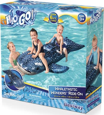 H2OGO! Whaletastic Wonders 6'4" X 48" Inflatable Rideon Float | Nordstrom