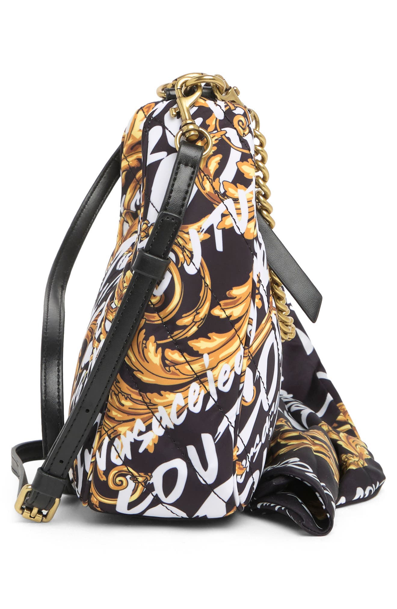 Versace Jeans Logo Print Quilted Shoulder Bag | Nordstromrack