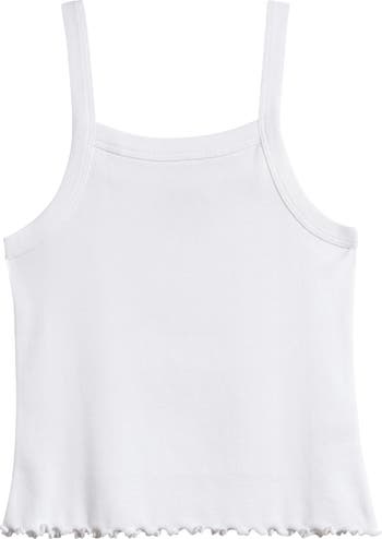 Nordstrom Kids' Rib Lettuce Edge Tank | Nordstromrack