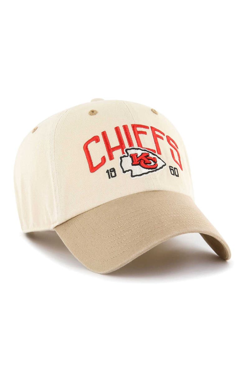 '47 Men's '47 Natural/Tan Kansas City Chiefs Sierra Clean Up Adjustable ...