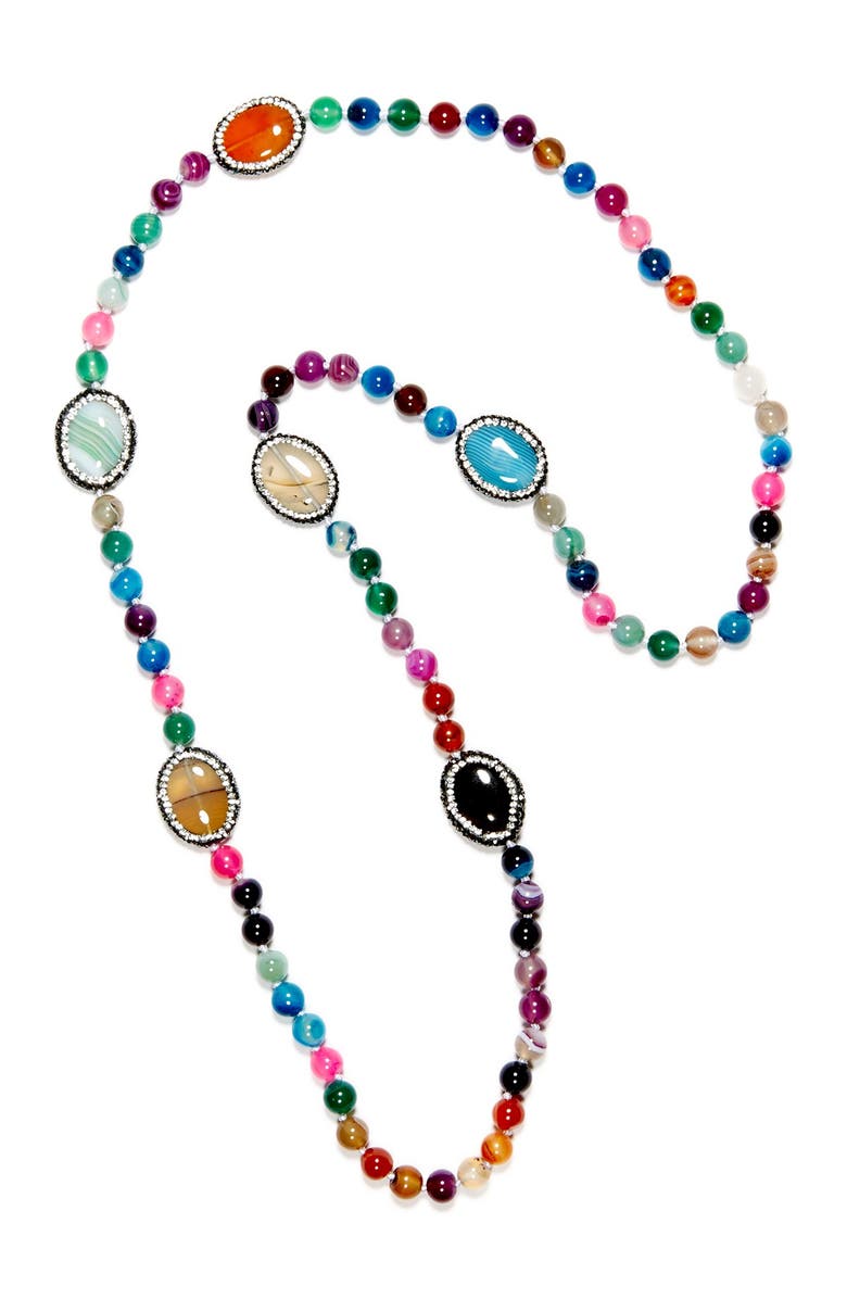 EYE CANDY LOS ANGELES Find Me Over the Rainbow Multi Color Mixed Agate ...