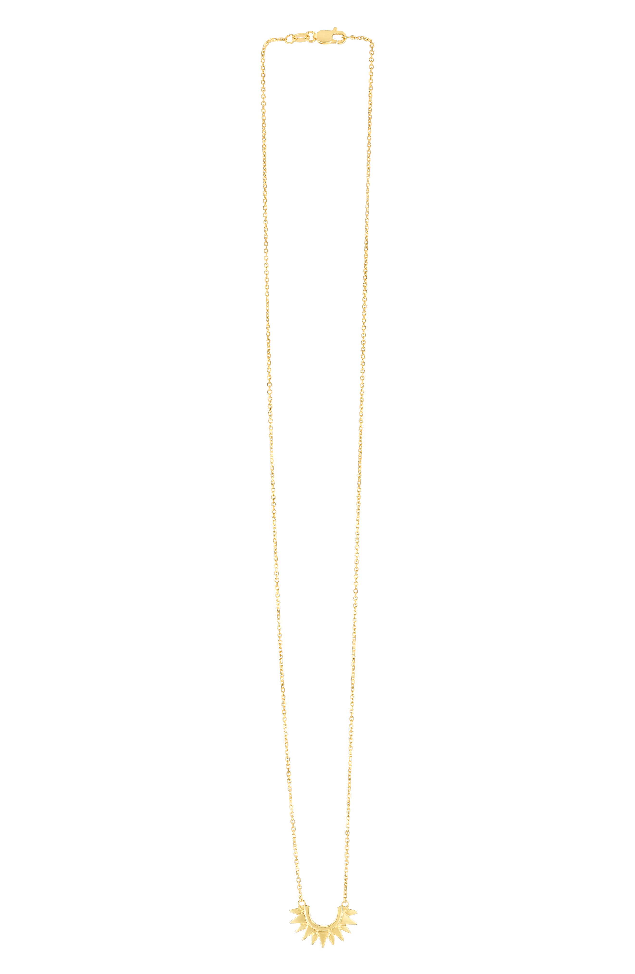 KARAT RUSH 14K Gold Sunburst Necklace | Nordstromrack