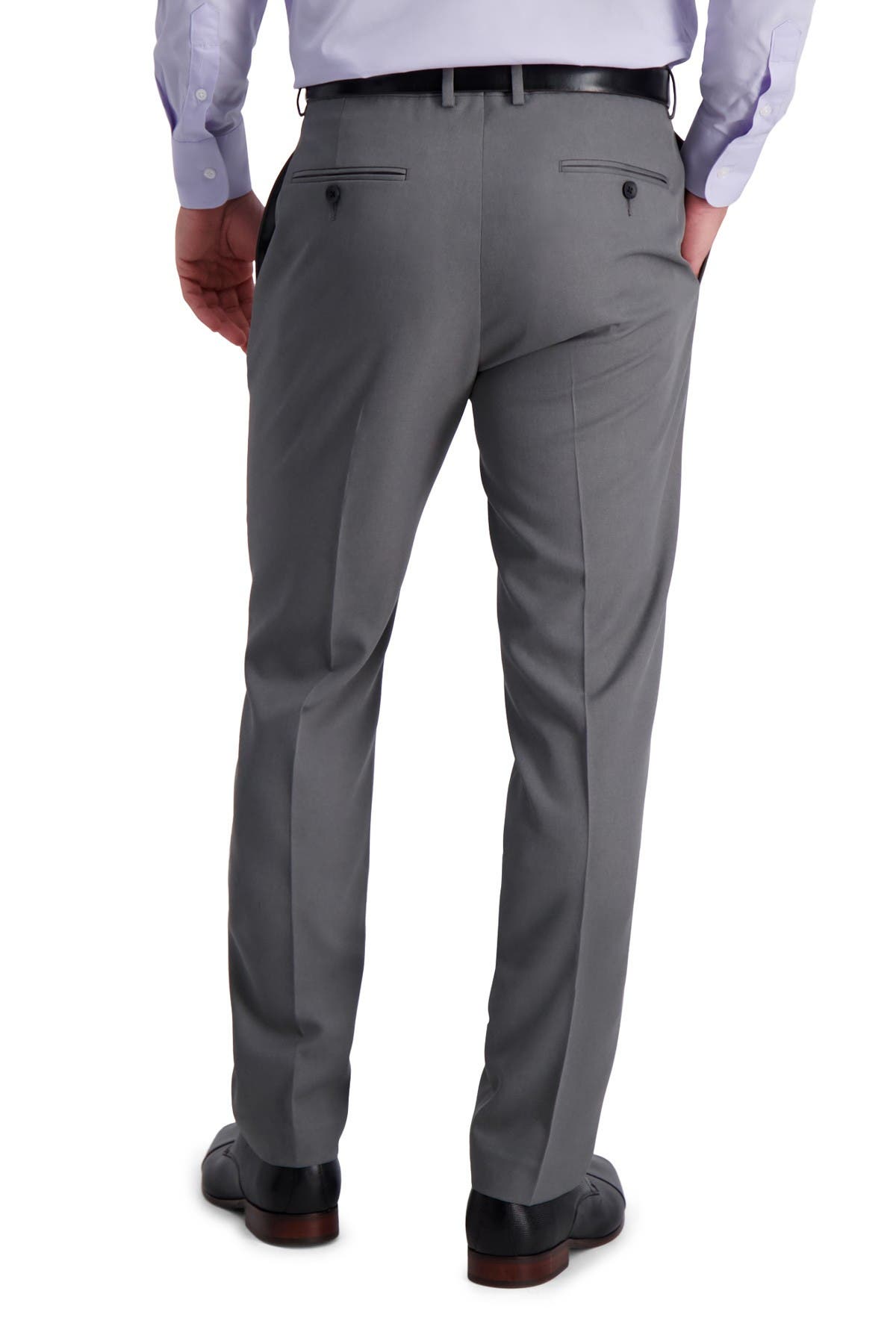 Louis Raphael Skinny Fit Stretch Heather Gabardine Solid Pants ...