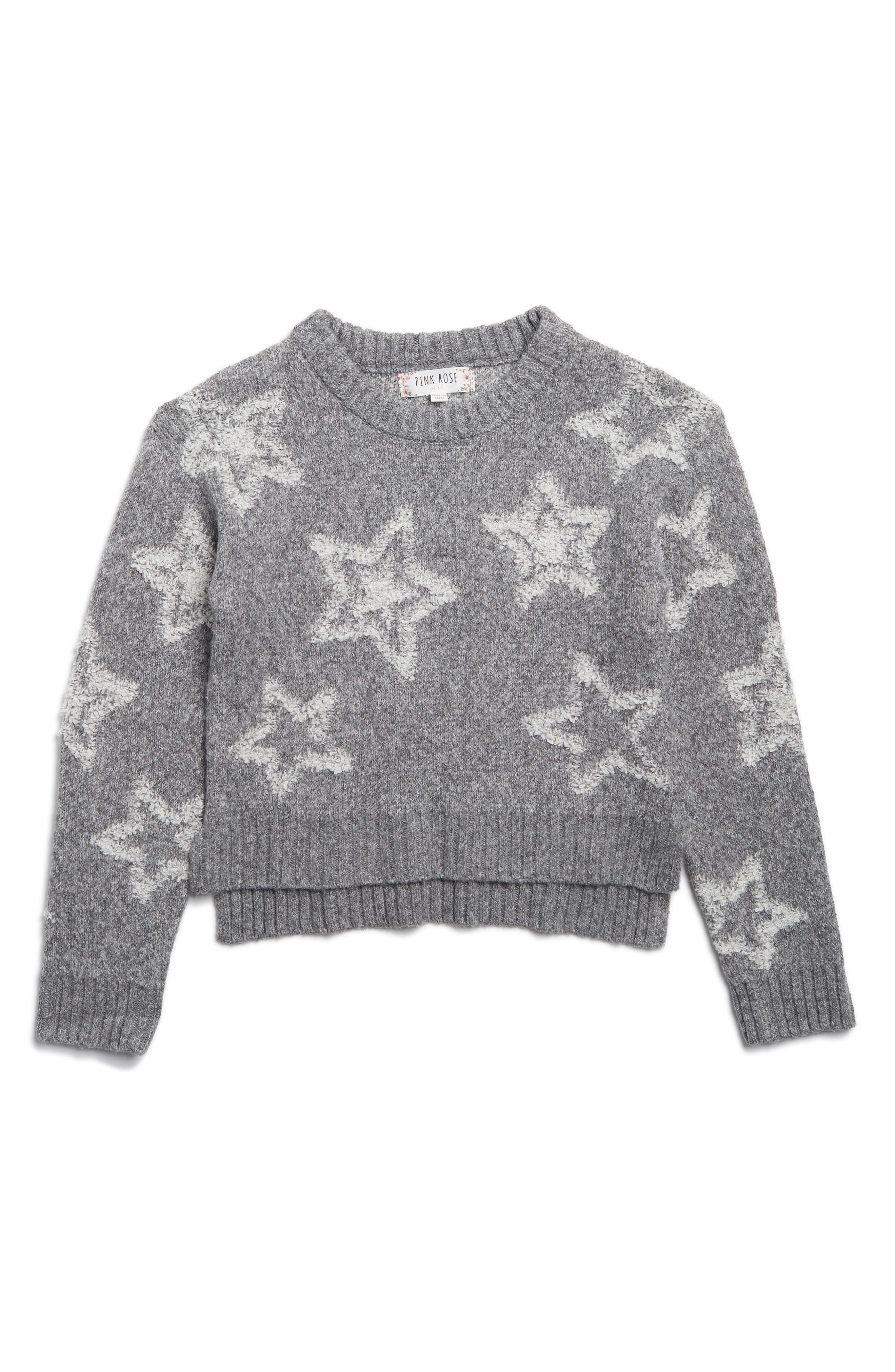 PINK ROSE Kids' Star Sweater | Nordstromrack