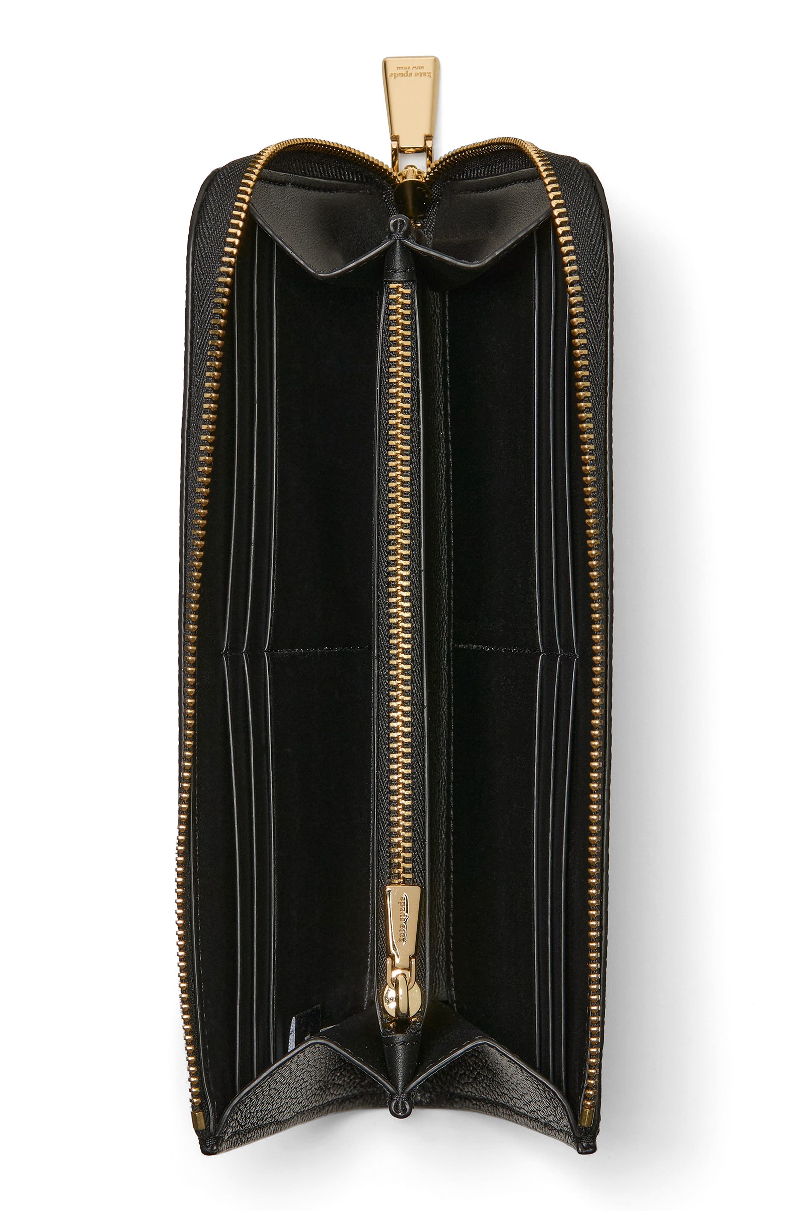 Kate Spade New York Devin Pebble Leather Zip Wallet | Nordstrom
