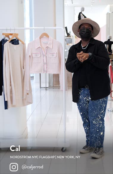 Self-Portrait Embellished Mélange Cardigan | Nordstromrack