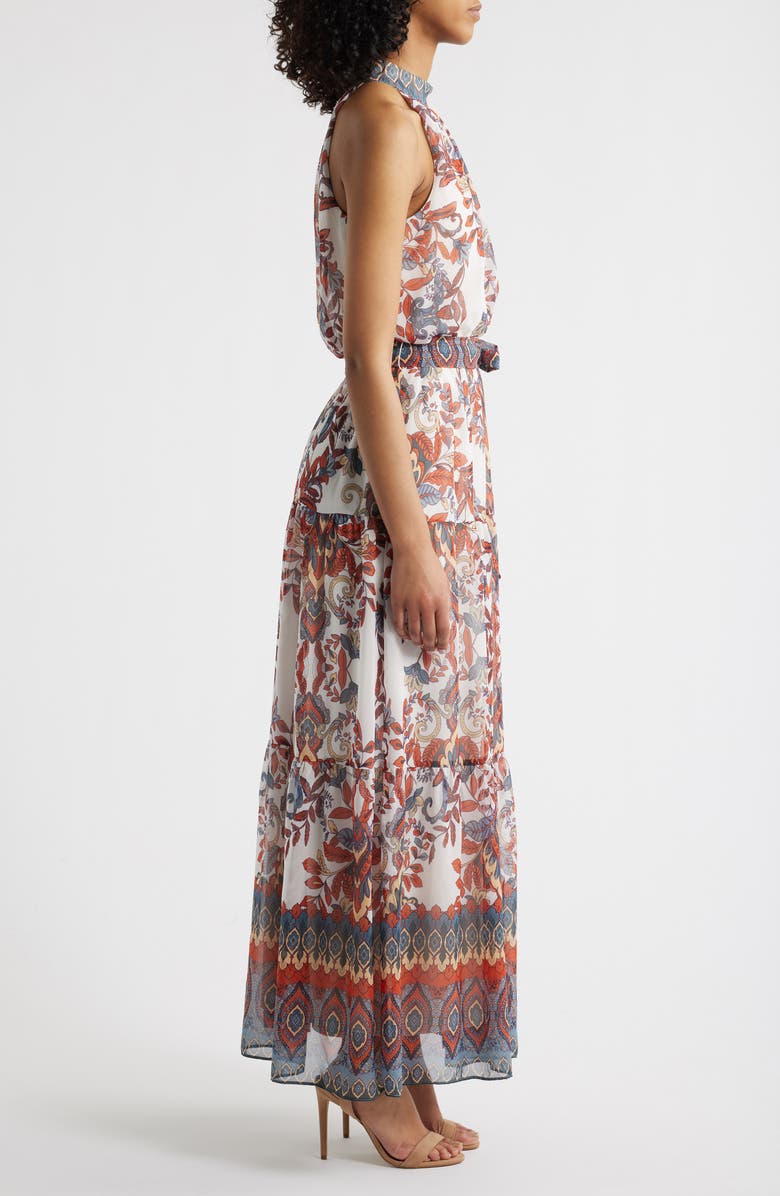 Julia Jordan Mixed Print Sleeveless Maxi Dress | Nordstrom