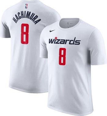 Nike Men's Nike Rui Hachimura White Washington Wizards Name & Number ...
