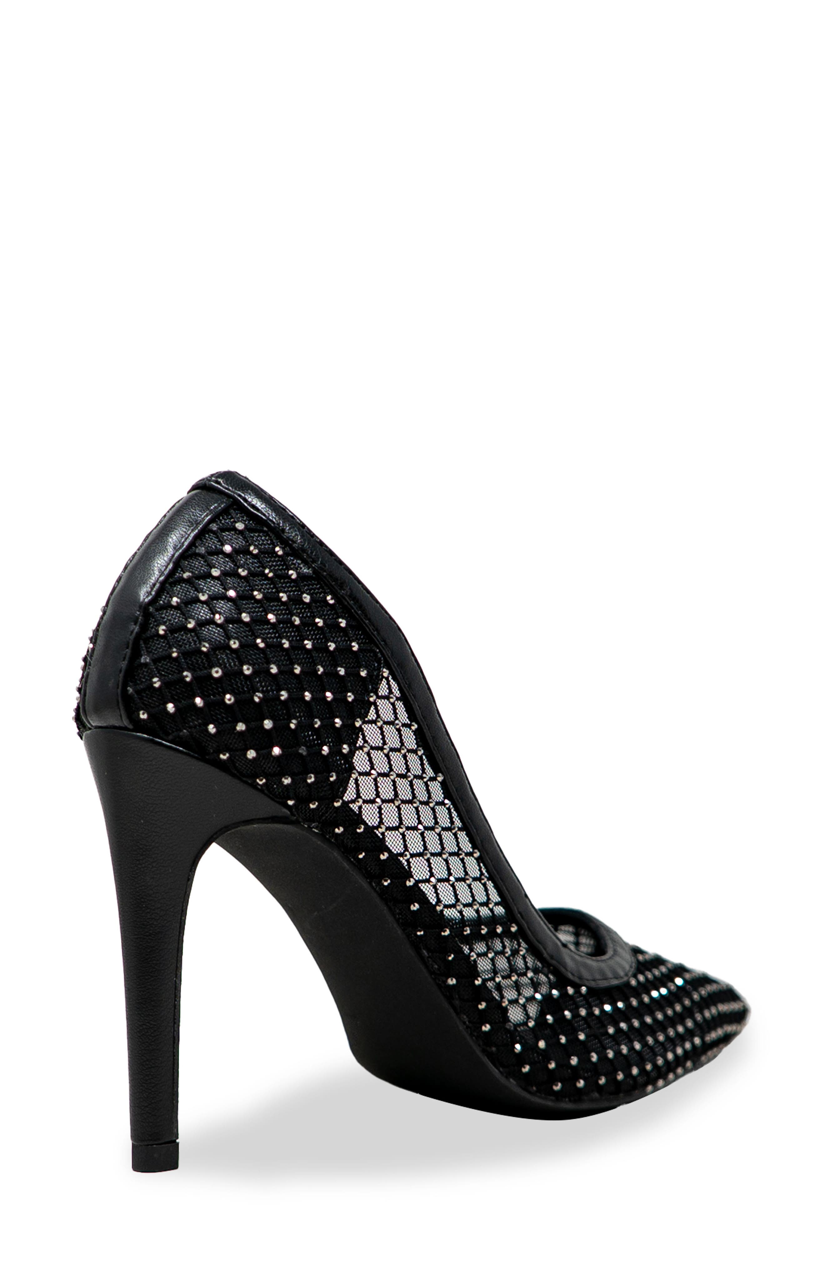 CHASE AND CHLOE Amalia Rhinestone Mesh Pump (Women) | Nordstromrack