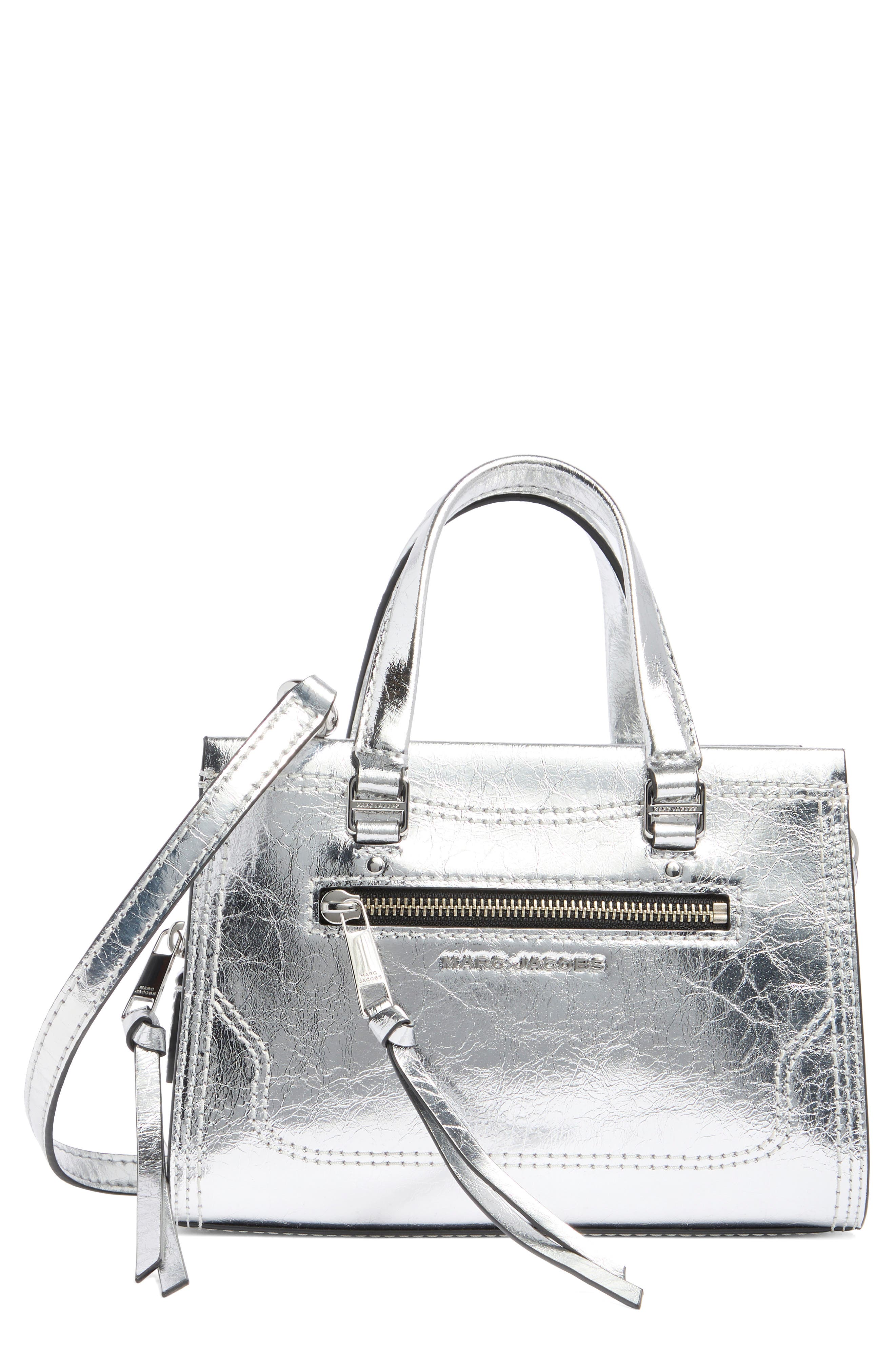 Marc Jacobs Small Crinkle Cruiser Metallic Satchel | Nordstromrack