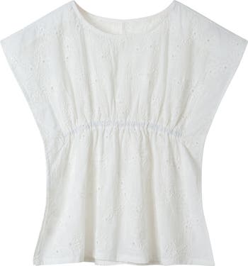 Andy & Evan Kids' Cotton Eyelet Cover-Up Dress | Nordstromrack
