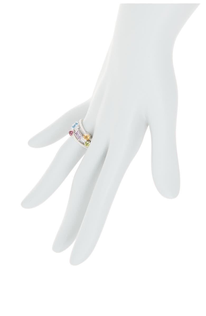 Judith Ripka Sterling Silver Multi Gemstone Ring | Nordstromrack