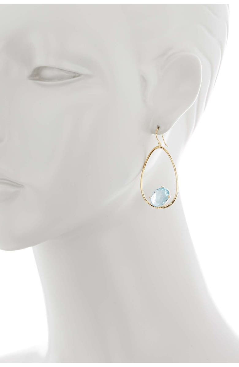 Ippolita 18K Gold Rock Candy Large Suspension Earrings in Blue Topaz ...