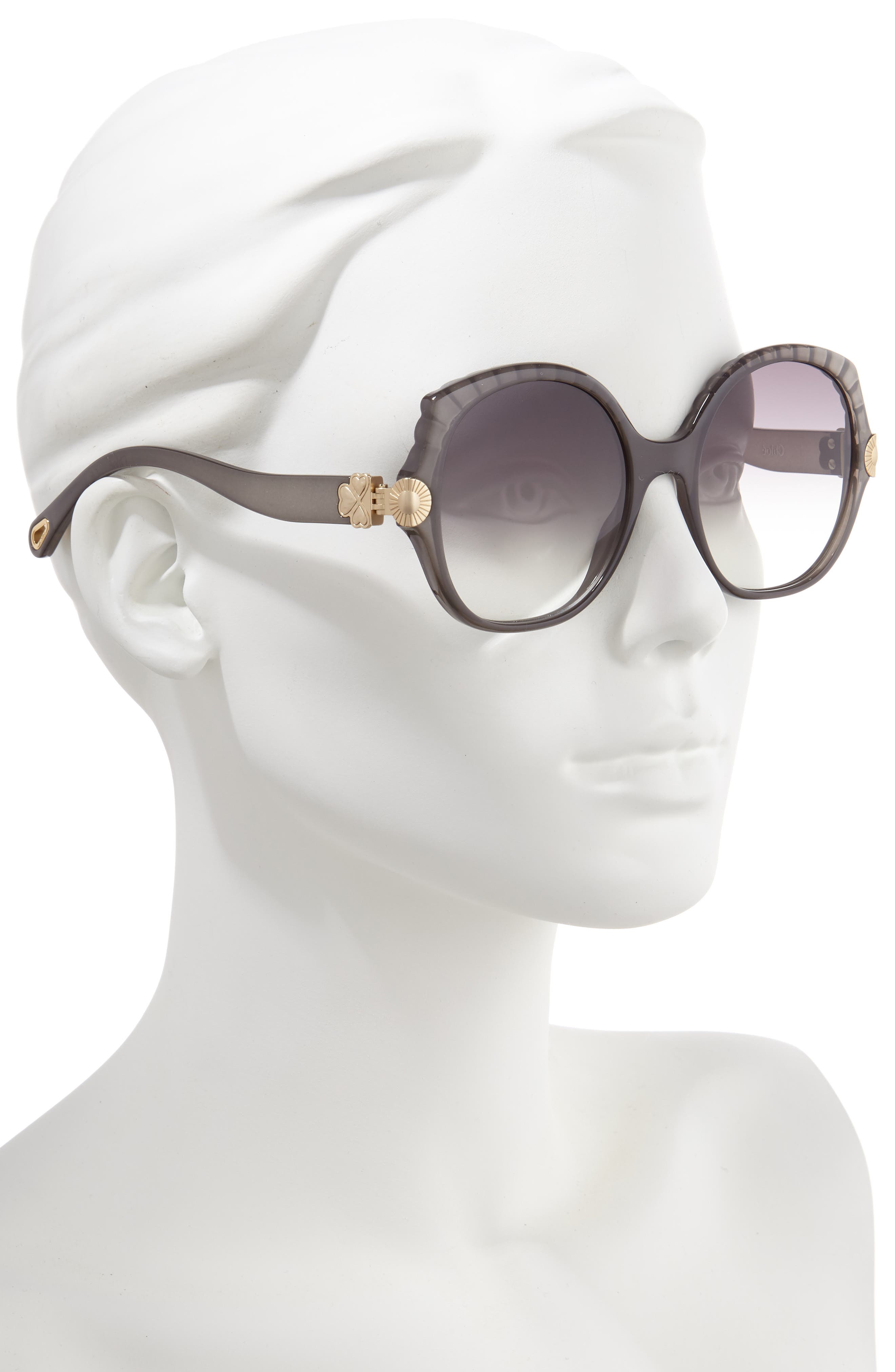 Chloé Vera 56mm Seashell Shape Sunglasses | Nordstromrack