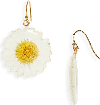 Dauphinette Mini Pressed Daisy Earrings | Nordstrom