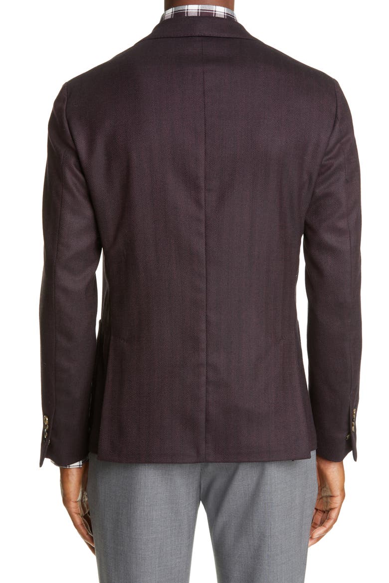 Herringbone Trim Fit Stretch Wool Blazer (Men) | Nordstromrack