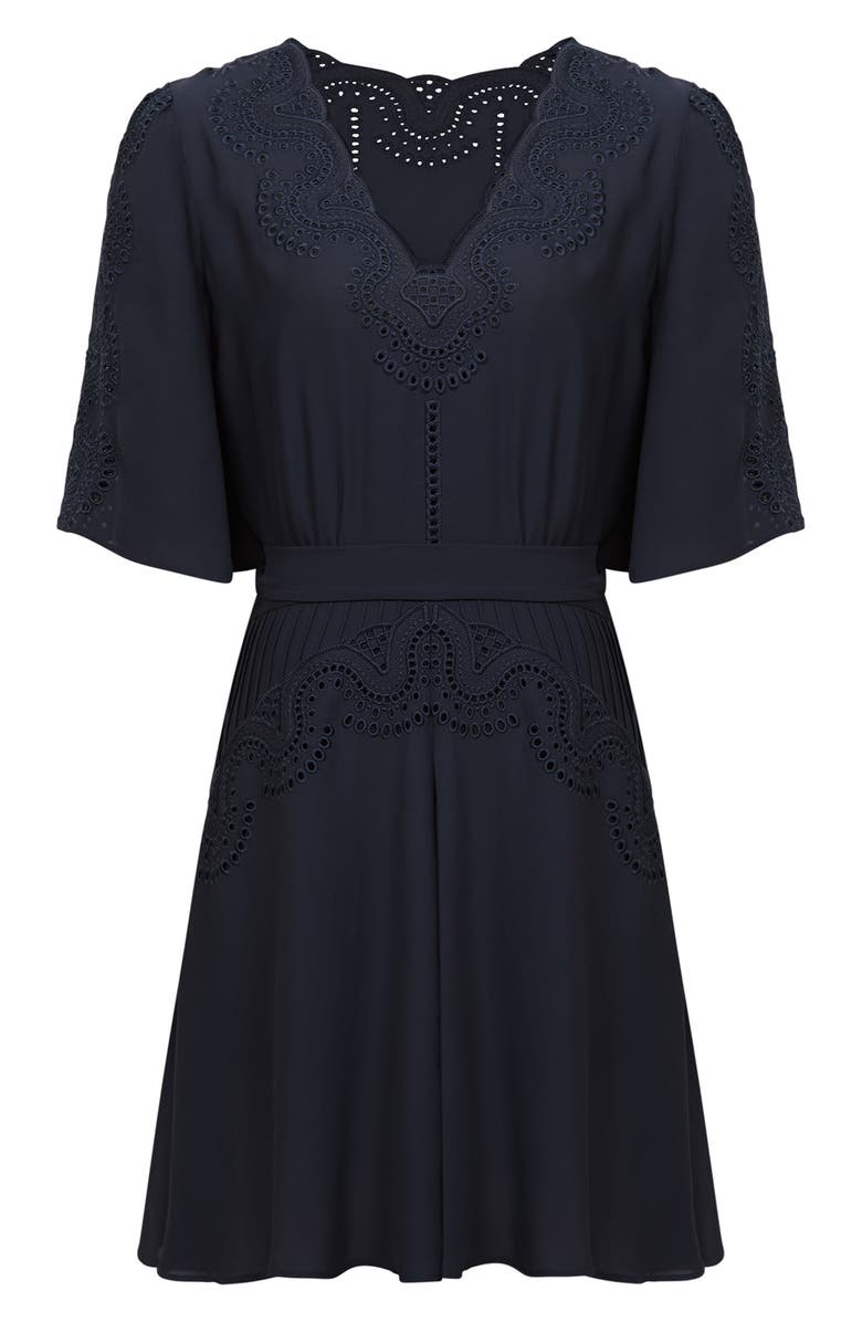 Reiss Rhea Eyelet Trim Minidress | Nordstromrack