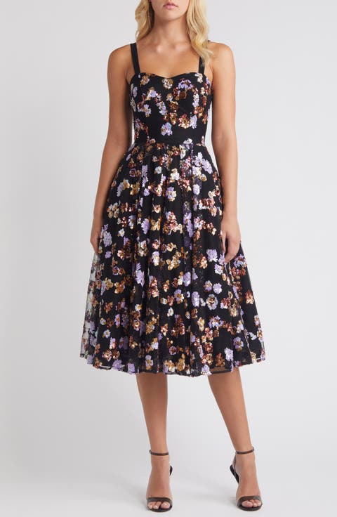 Women's Fit & Flare Midi Dresses | Nordstrom