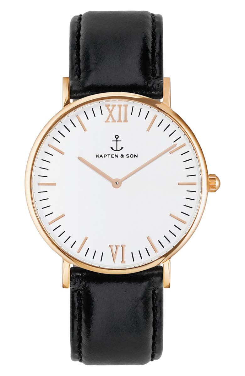Kapten & Son Campus Canvas Strap Watch, 40mm | Nordstrom