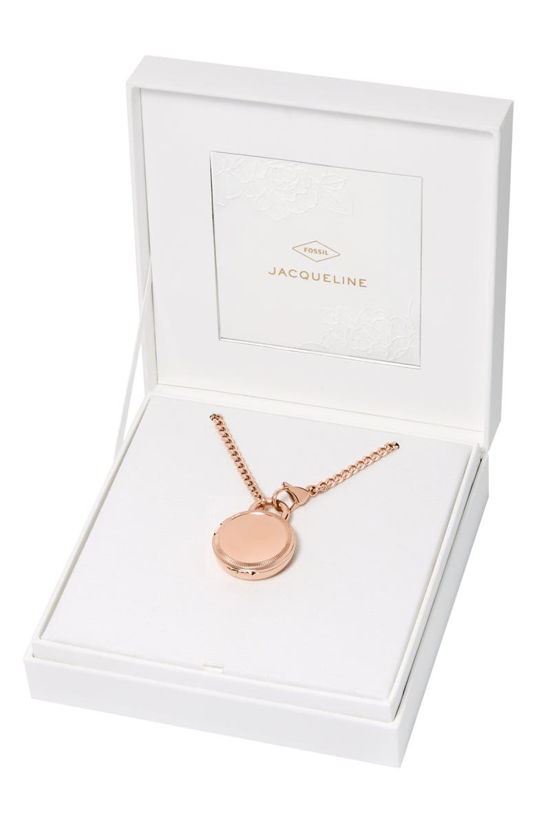 Fossil Jacqueline Watch Locket Necklace | Nordstrom