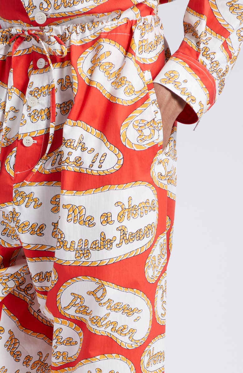 Bode Rodeo Slogans Print Lounge Pants | Nordstromrack