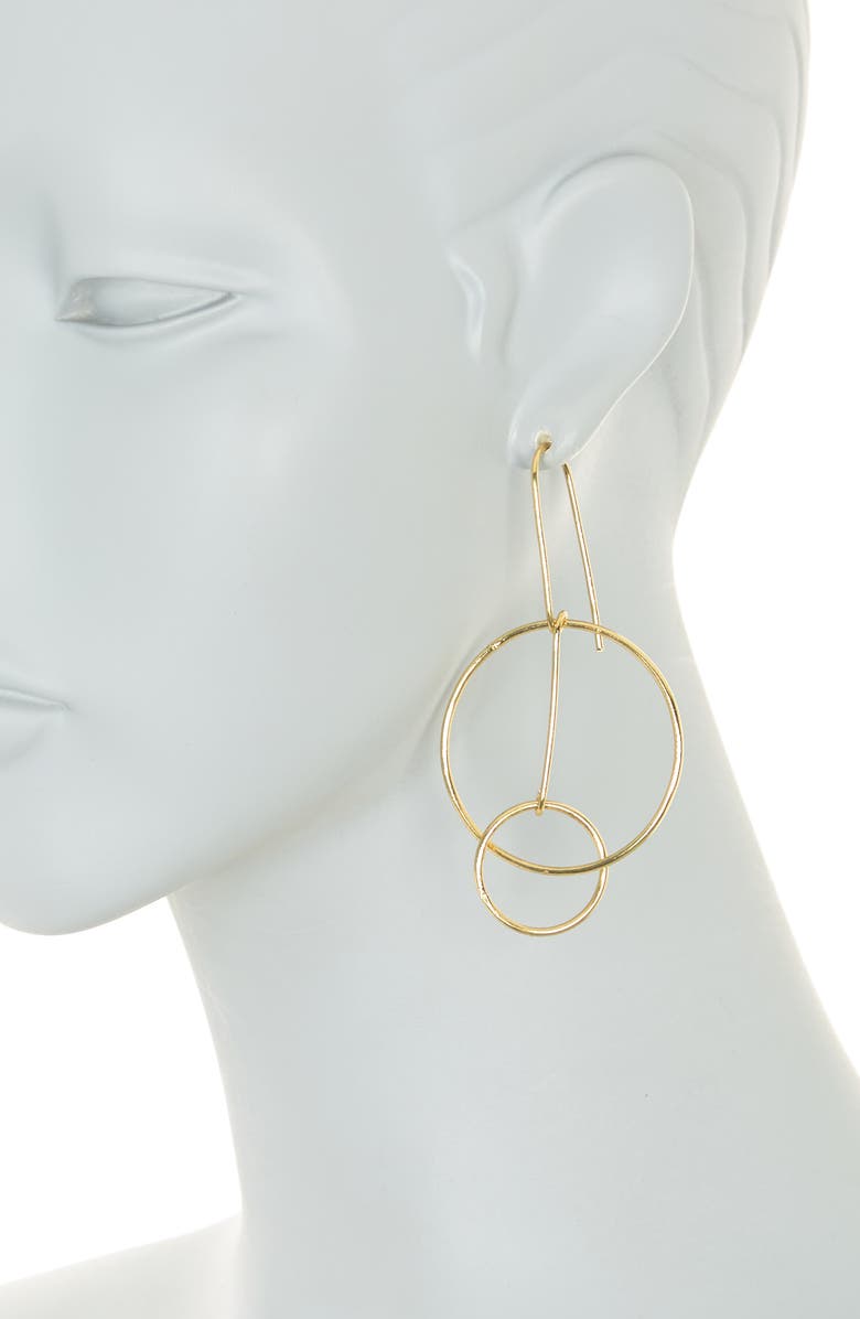 AREA STARS Double Circle Drop Earrings | Nordstromrack
