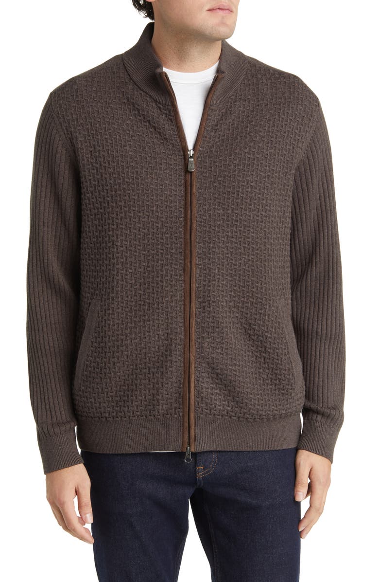 Tommy Bahama Sandbar Full Zip Cotton Blend Sweater | Nordstromrack