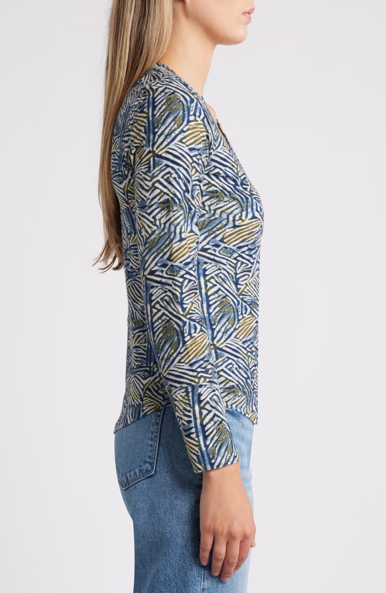 NZT by NIC+ZOE Sketched Lines Stretch Cotton Top | Nordstromrack