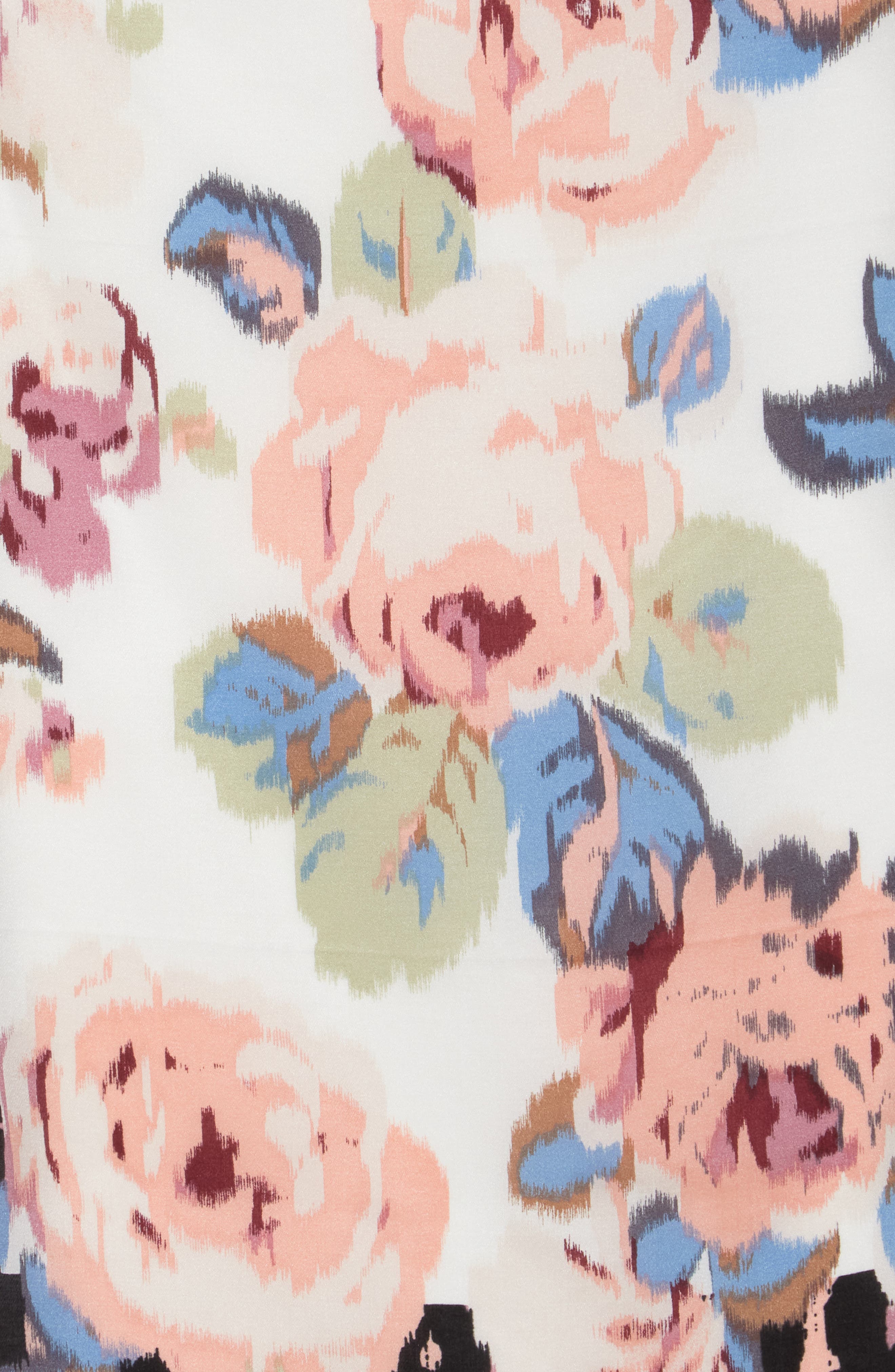 Vince Camuto Ikat Floral Silk Oblong Scarf | Nordstromrack
