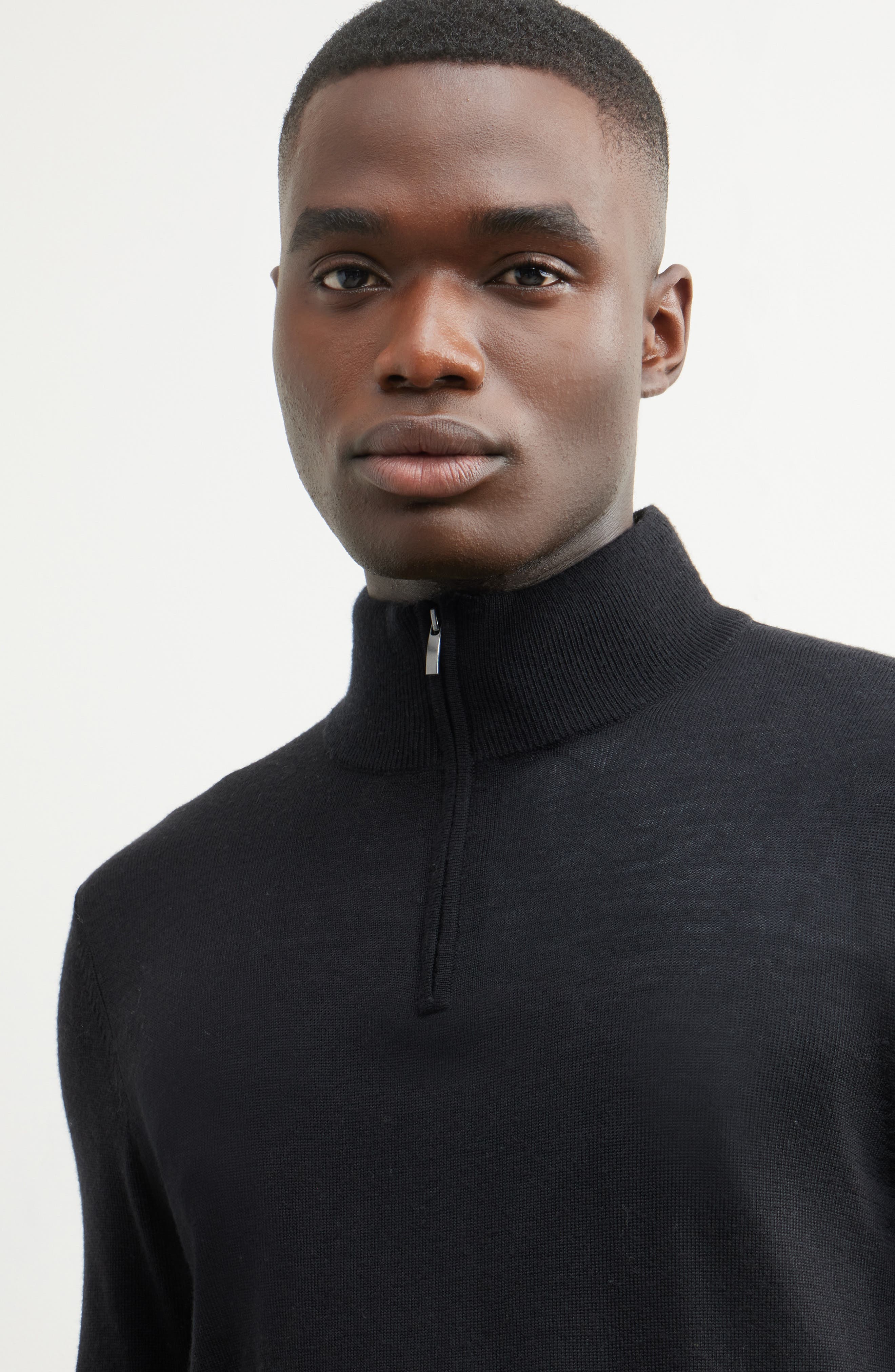 Nordstrom Washable Italian Merino Wool Quarter Zip Sweater | Nordstrom