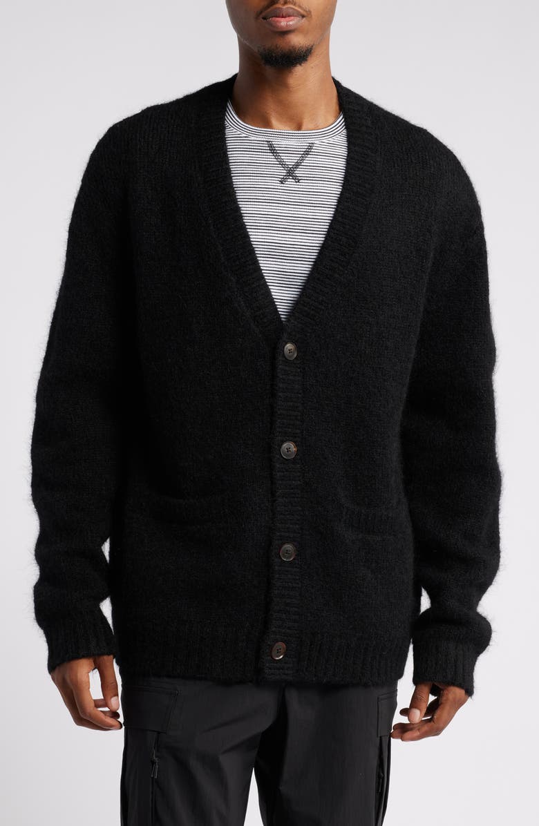 Saturdays NYC Michael Shaggy Mohair & Wool Blend Cardigan | Nordstromrack