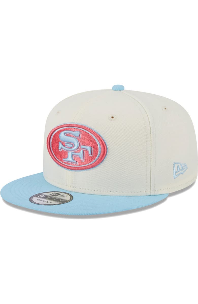 New Era Men's New Era Cream/Light Blue San Francisco 49ers Two-Tone ...