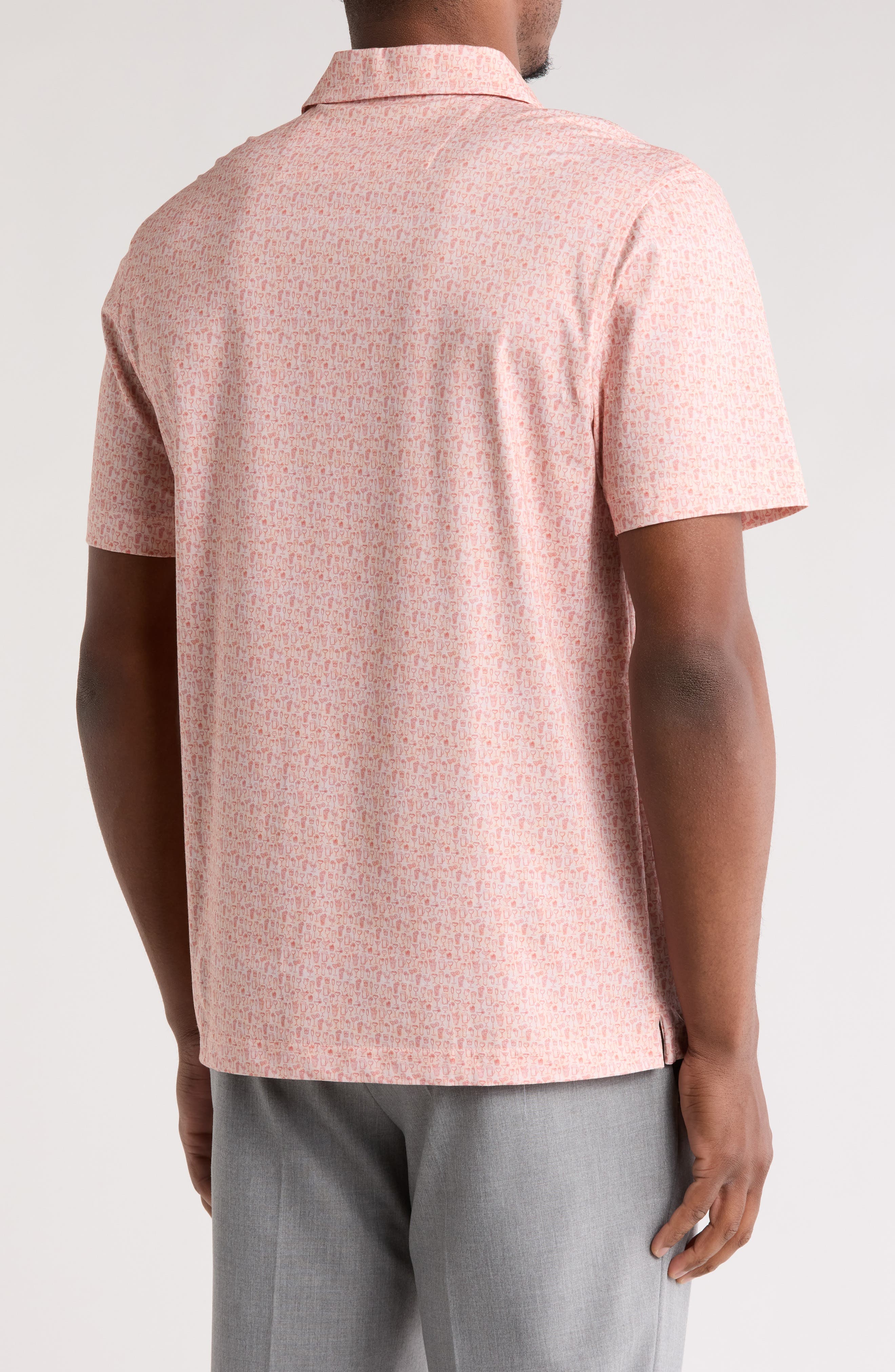 Bugatchi Victor OoohCotton® Cocktail Print Polo | Nordstromrack