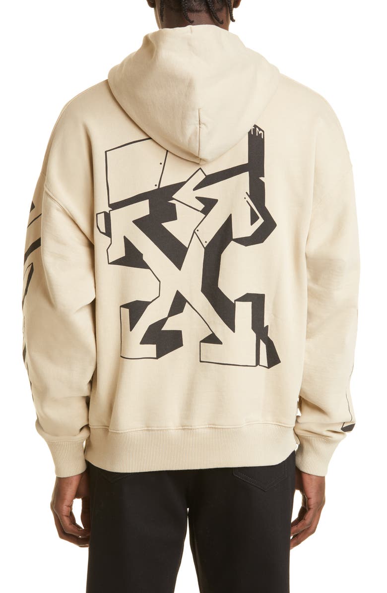 Off-White Men's Graffiti Outline Skate Hoodie | Nordstromrack