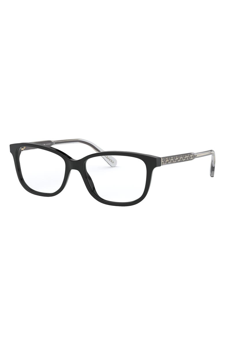 COACH 54mm Rectangular Optical Glasses | Nordstrom