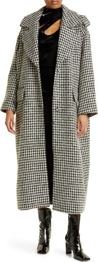 ROTATE Sequin Houndstooth Check Coat | Nordstromrack