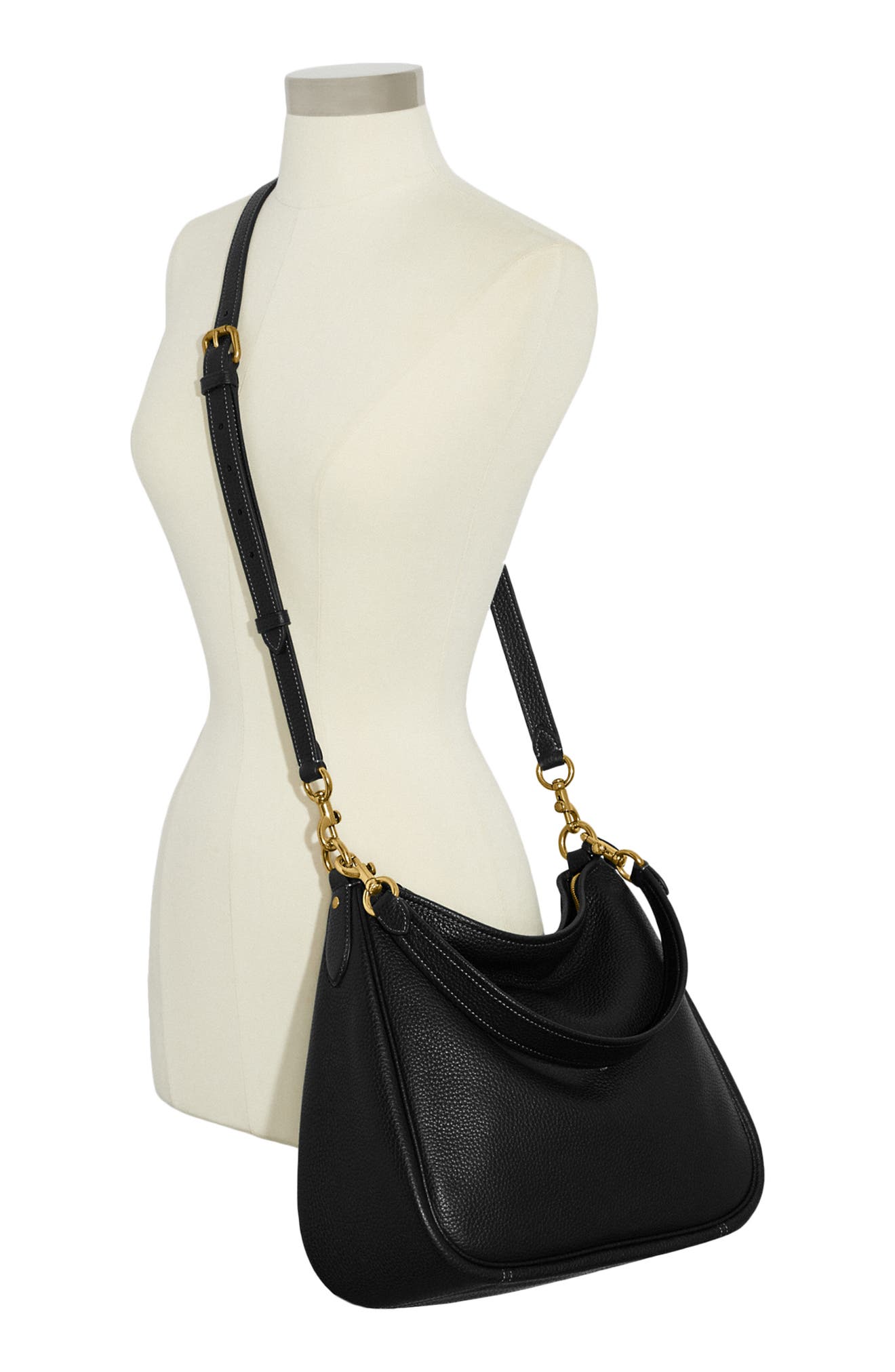 COACH Cary Soft Pebbled Leather Shoulder Bag | Nordstrom