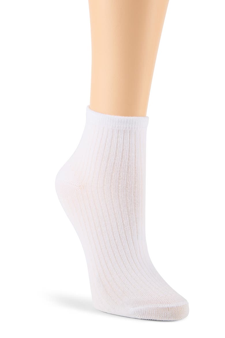 6-Pack Embroidered Rib Anklet Socks (Women) | Nordstromrack
