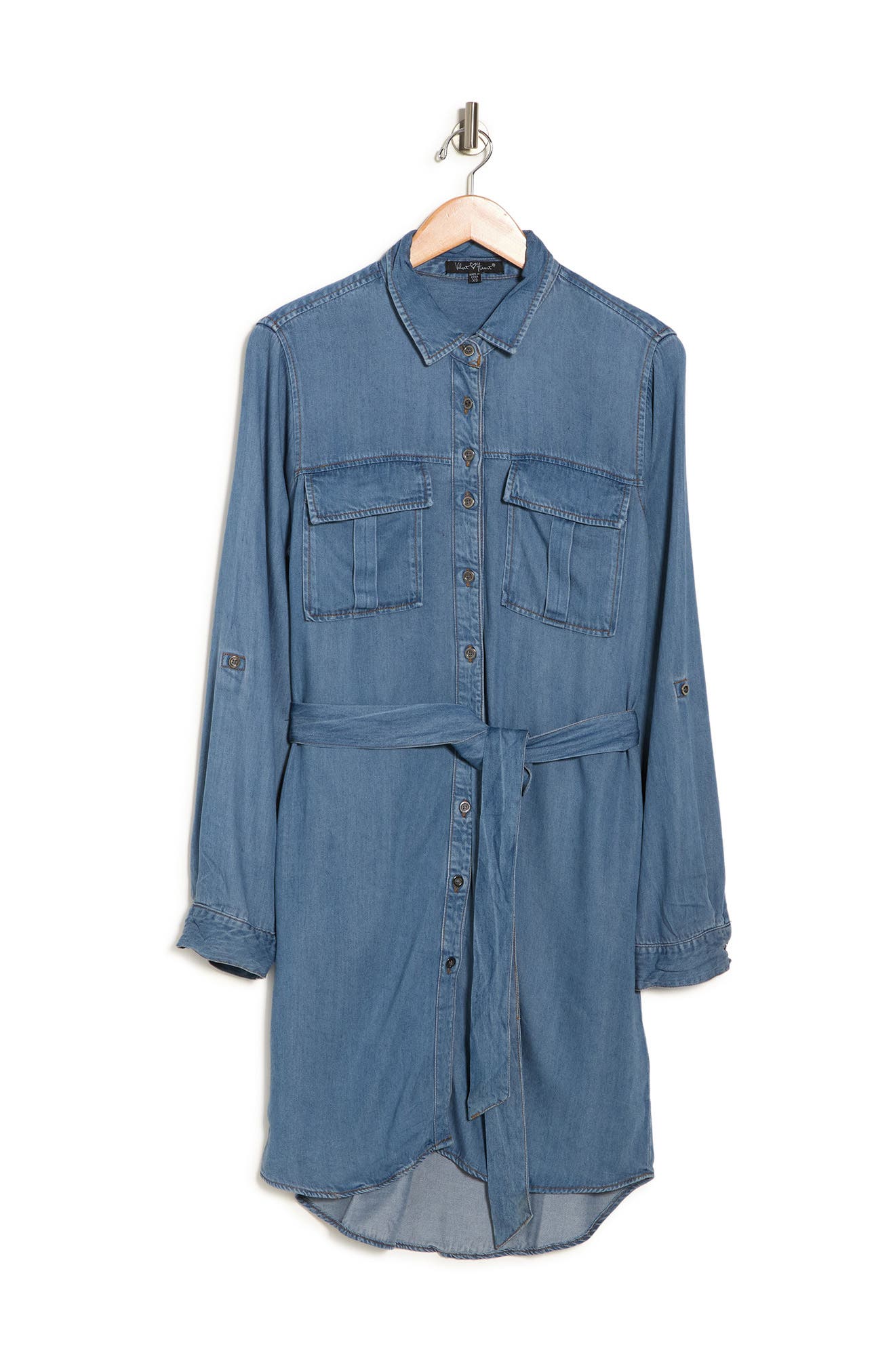 VELVET HEART Ada Rolled Tab Sleve Button Down Shirt Dress | Nordstromrack