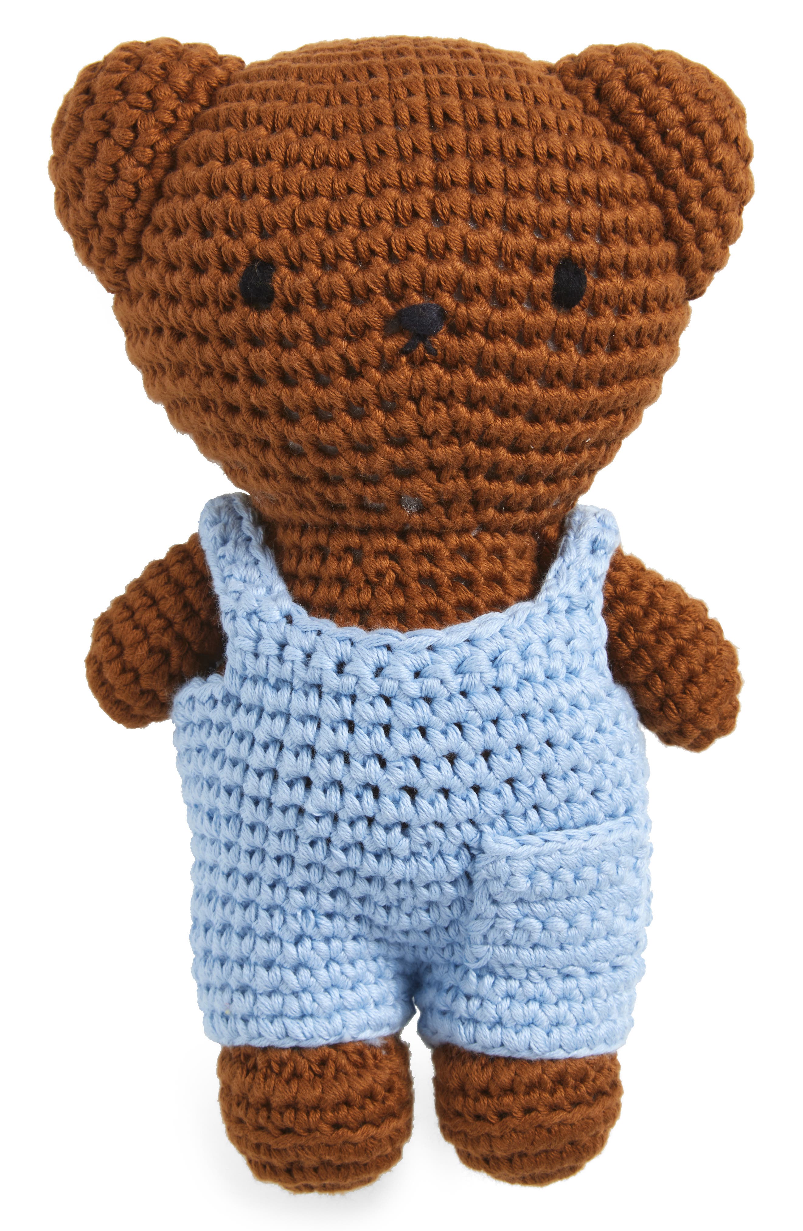 Just Dutch Boris Doll in Pastel Blue Overalls | Nordstrom