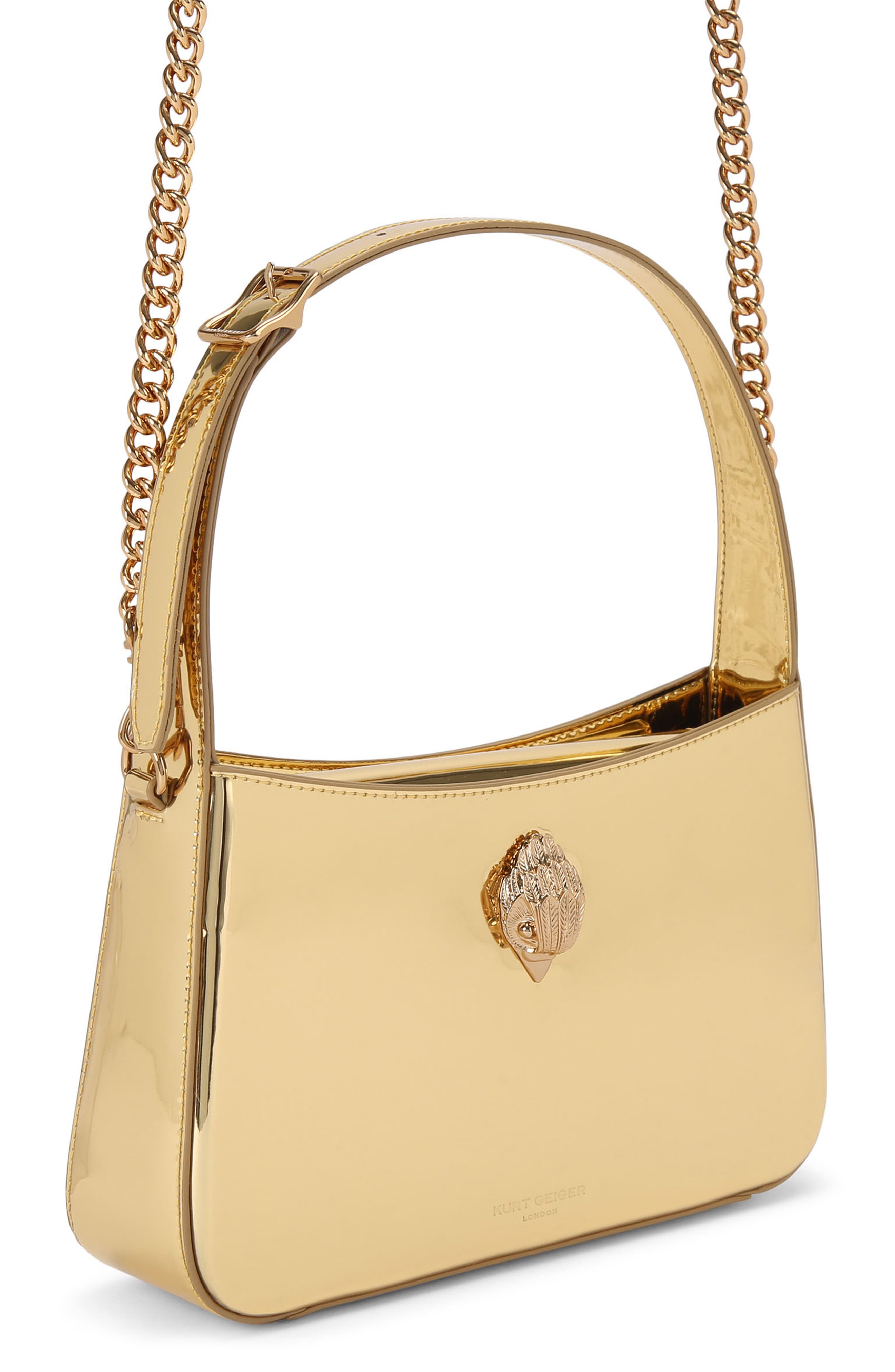 Kurt Geiger London Bond Metallic Leather Shoulder Bag | Nordstromrack