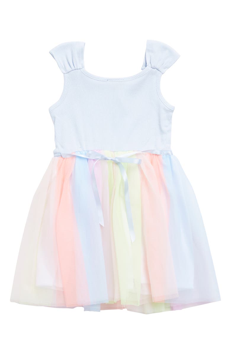 Zunie Kids' Flippy Sequin Unicorn Rainbow Tulle Dress | Nordstromrack