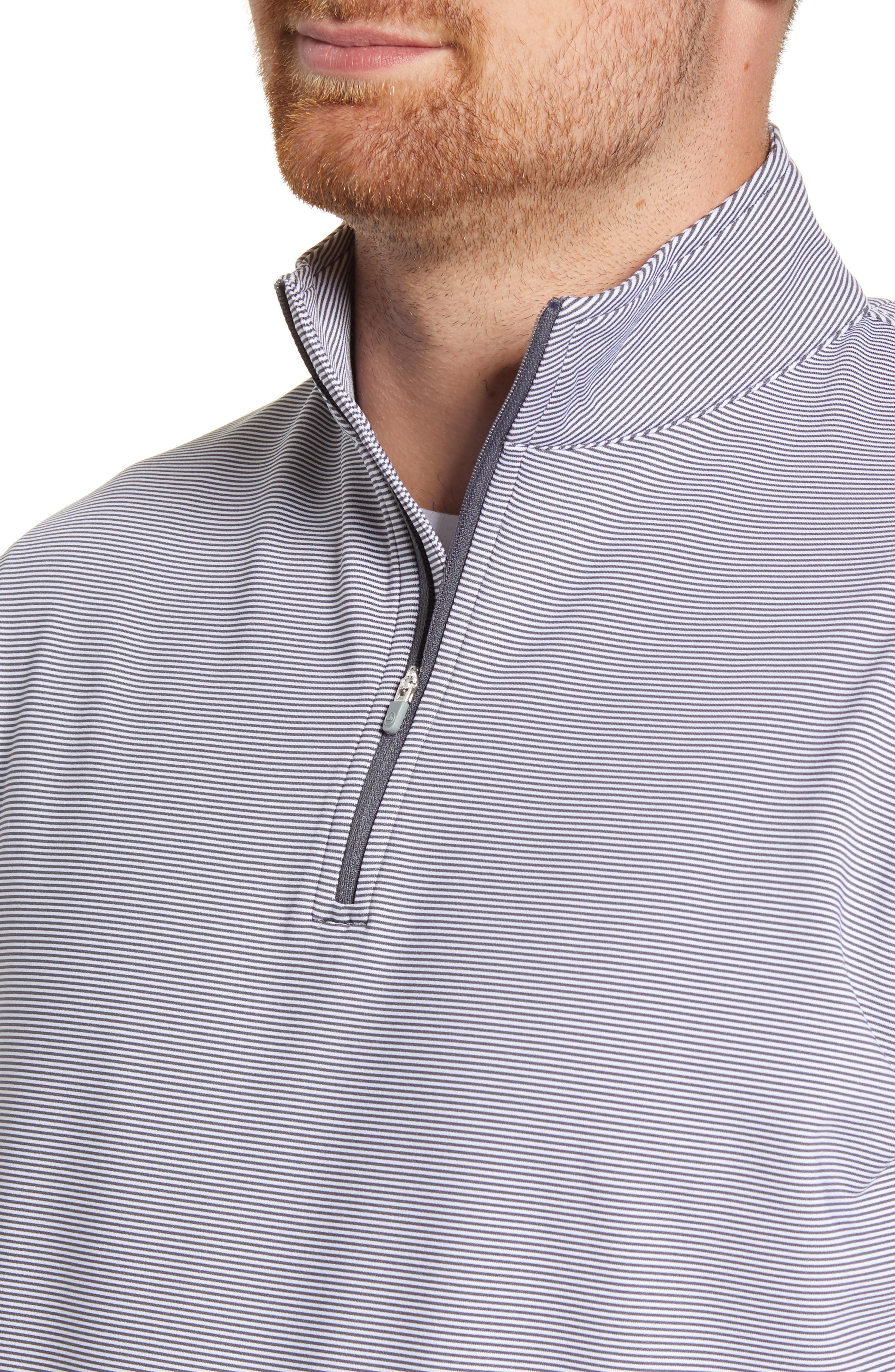 Peter Millar Perth Stripe Quarter Zip Performance Pullover | Nordstrom