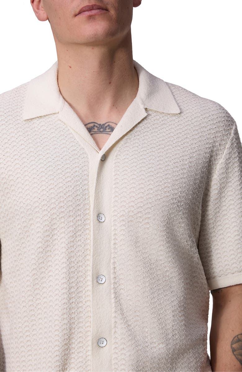 rag & bone Avery Jacquard Knit Camp Shirt | Nordstromrack