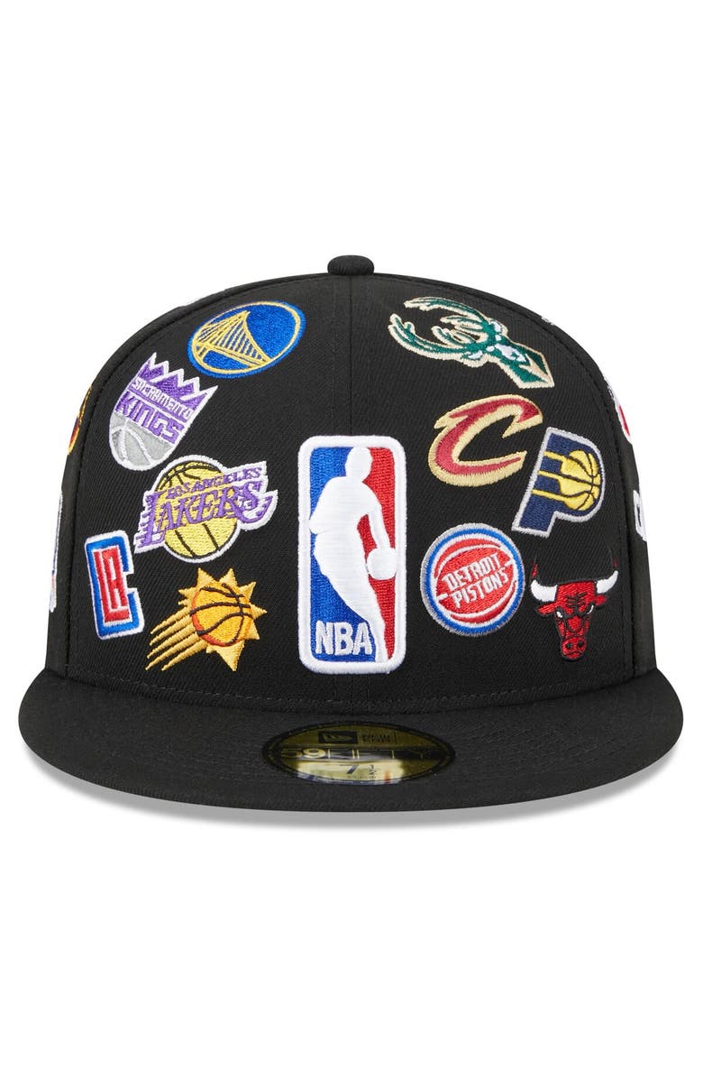 New Era Men's New Era Black Allover Logos 59FIFTY Fitted Hat | Nordstrom