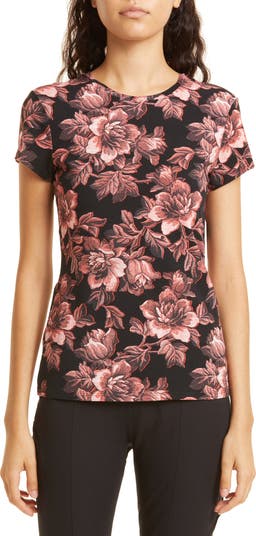 Ted Baker London Clari Floral Stretch Cotton T-Shirt | Nordstrom