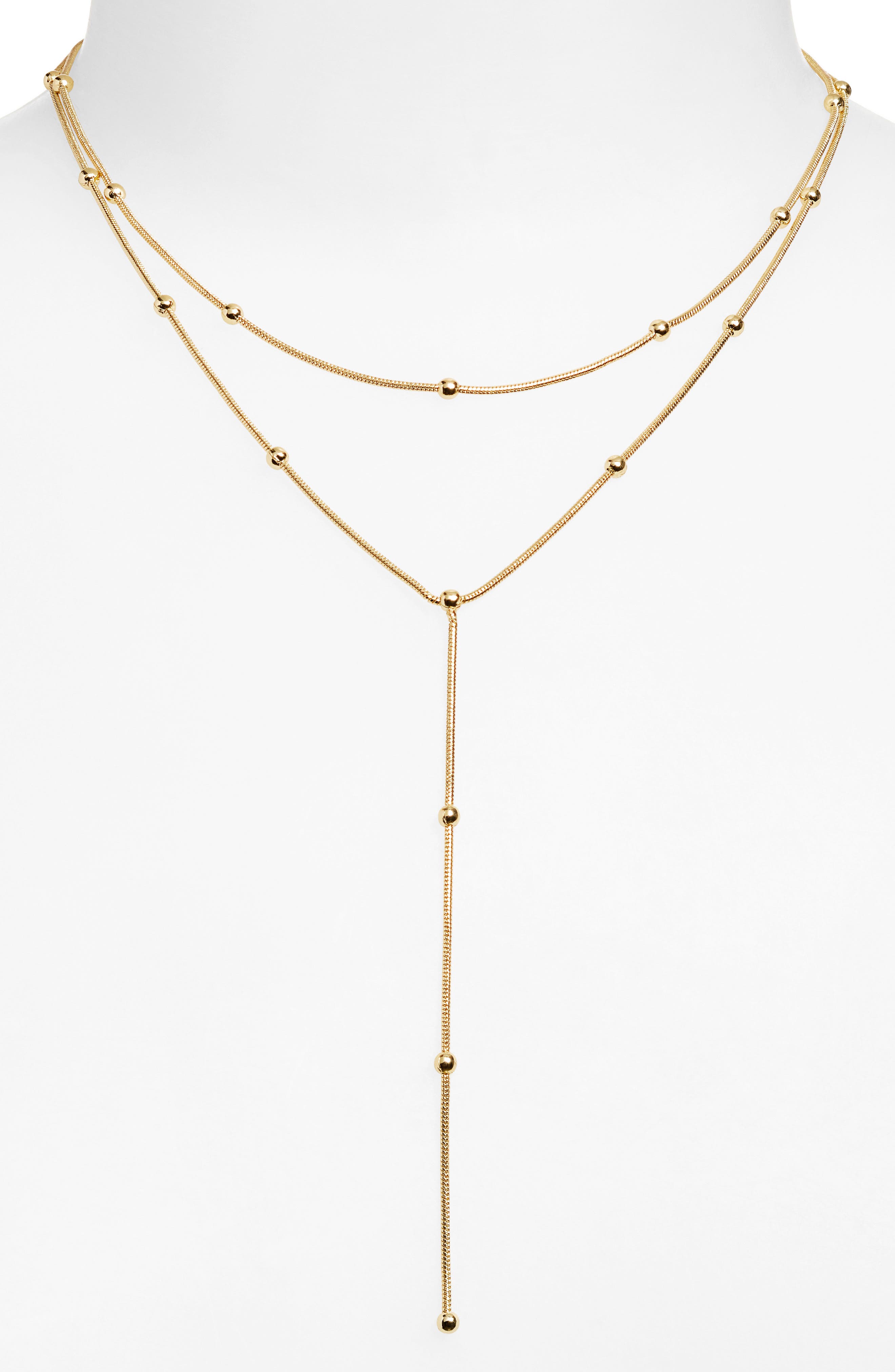 NORDSTROM RACK Demi-Fine Dot Chain Y-Necklace | Nordstromrack